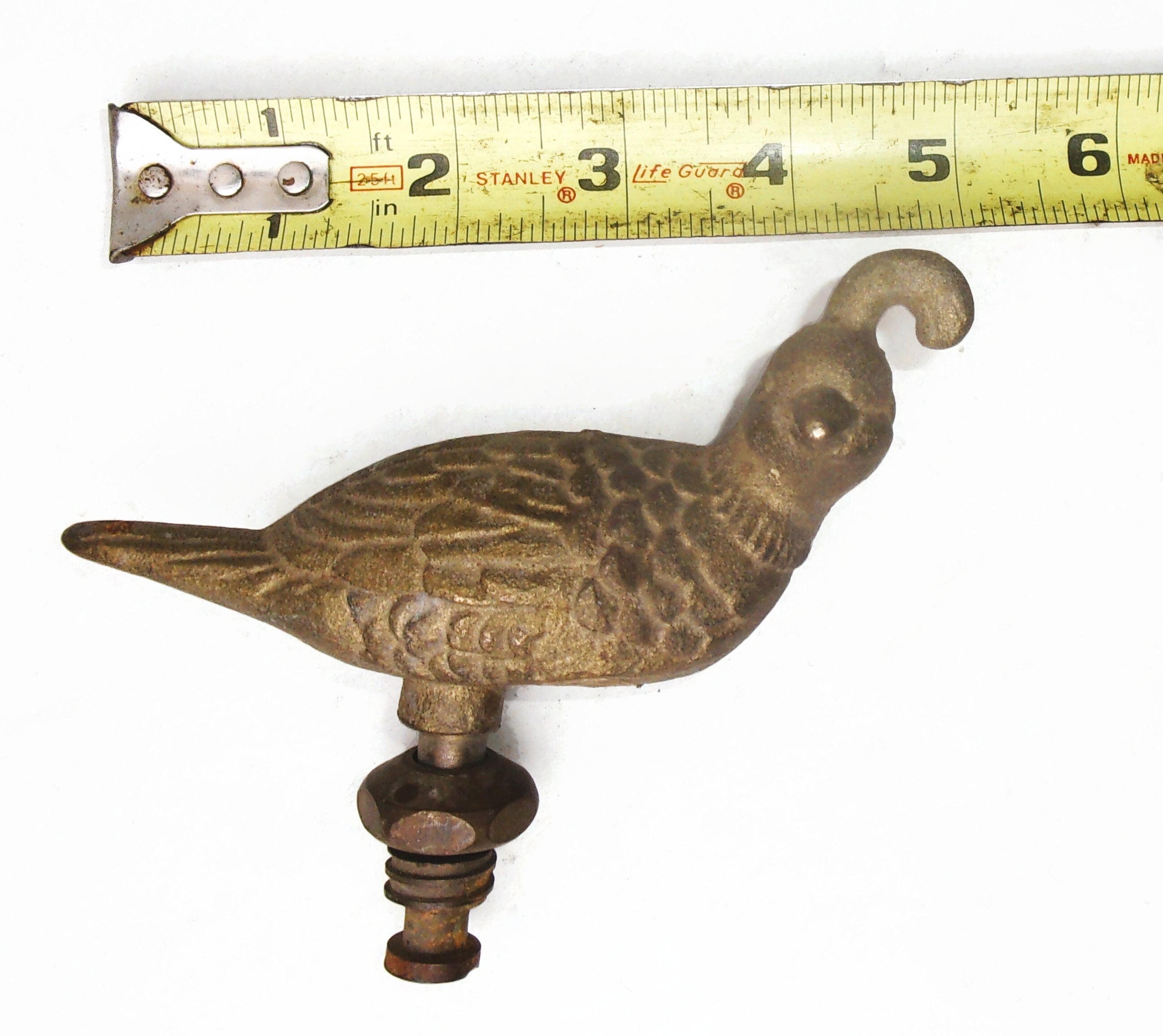 Antique Vintage Collectible Heavy Solid Brass Bird Faucet Spigot Handle ...