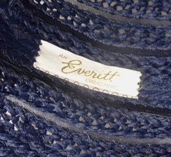 Vintage 1960's An Everitt Original Blue Woven Spiral … - Gem