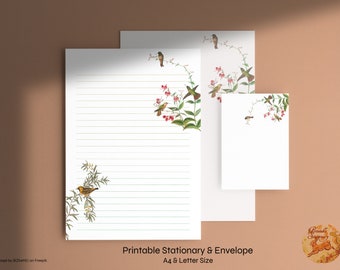 Printable Stationery Unlined Digital Letter Writing Paper - Etsy
