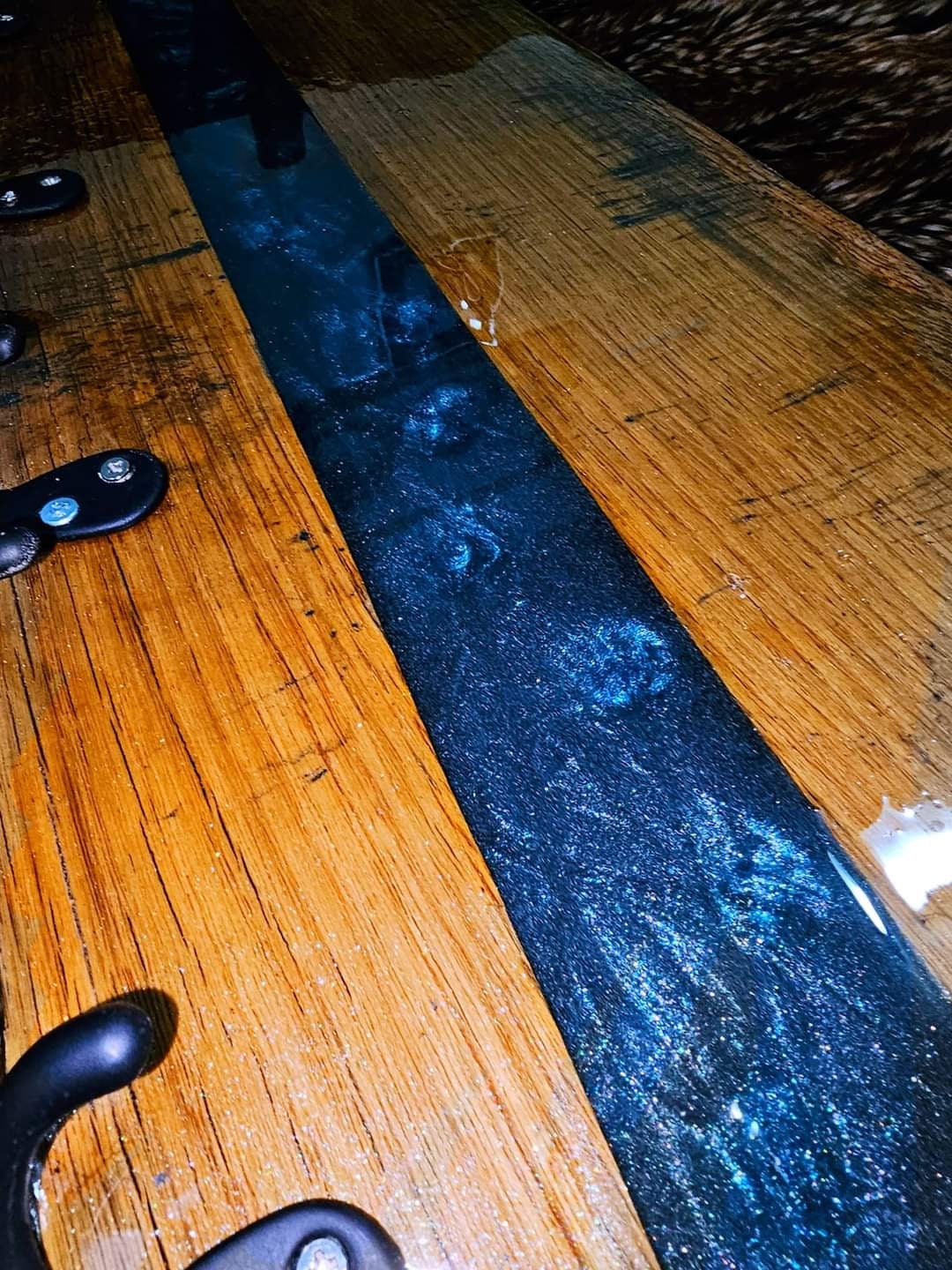 Live Edge Epoxy River Coat / Hat Rack - Etsy