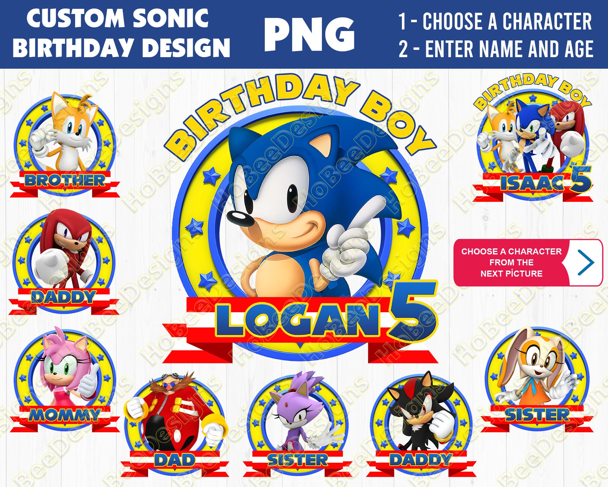 Sonic Characters Names