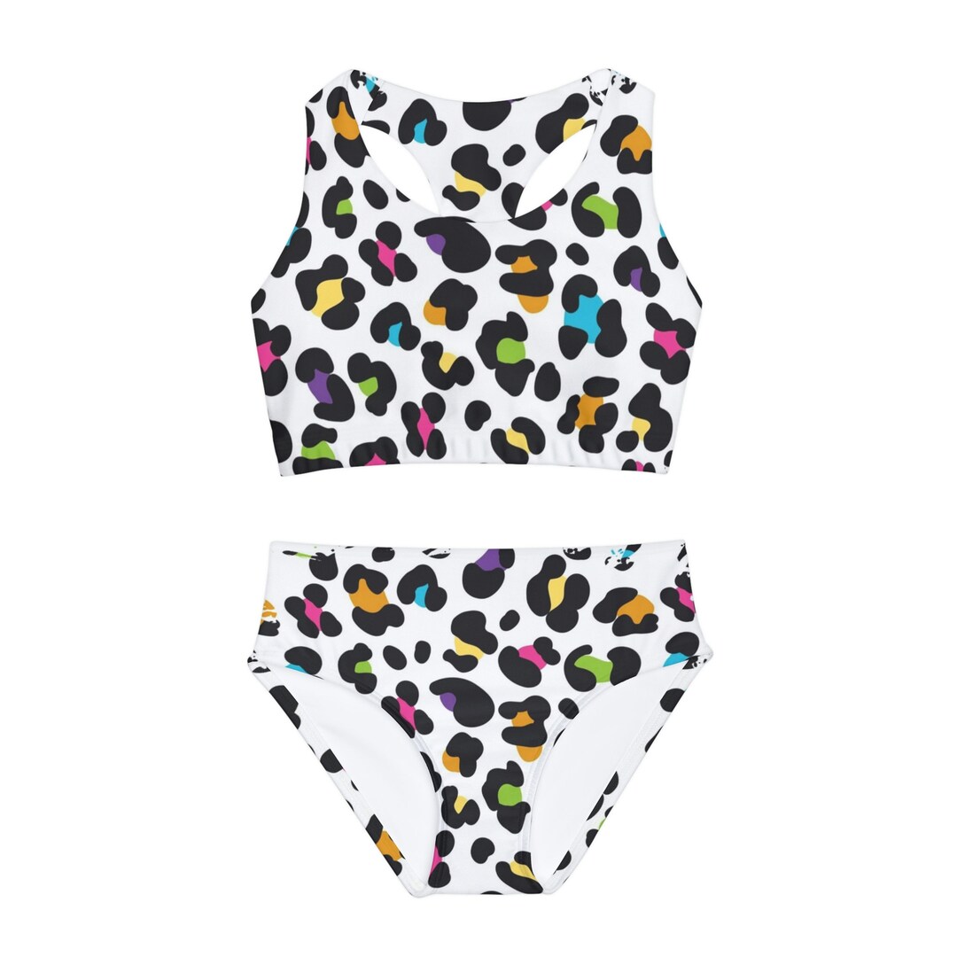 Girls Two Piece Swimsuit AOP - Etsy