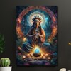 SHAMAN Poster, Ayahuasca Ritual Art, Printed Poster of Spiritual Jungle ...