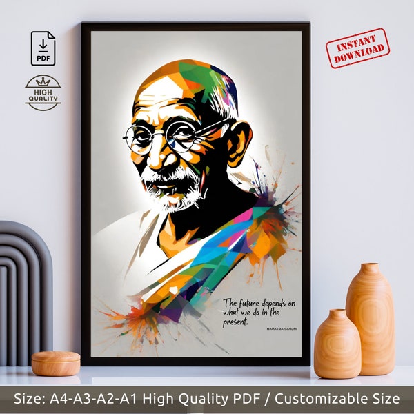 Buy Gandhi Wall Poster Online In India - Etsy India