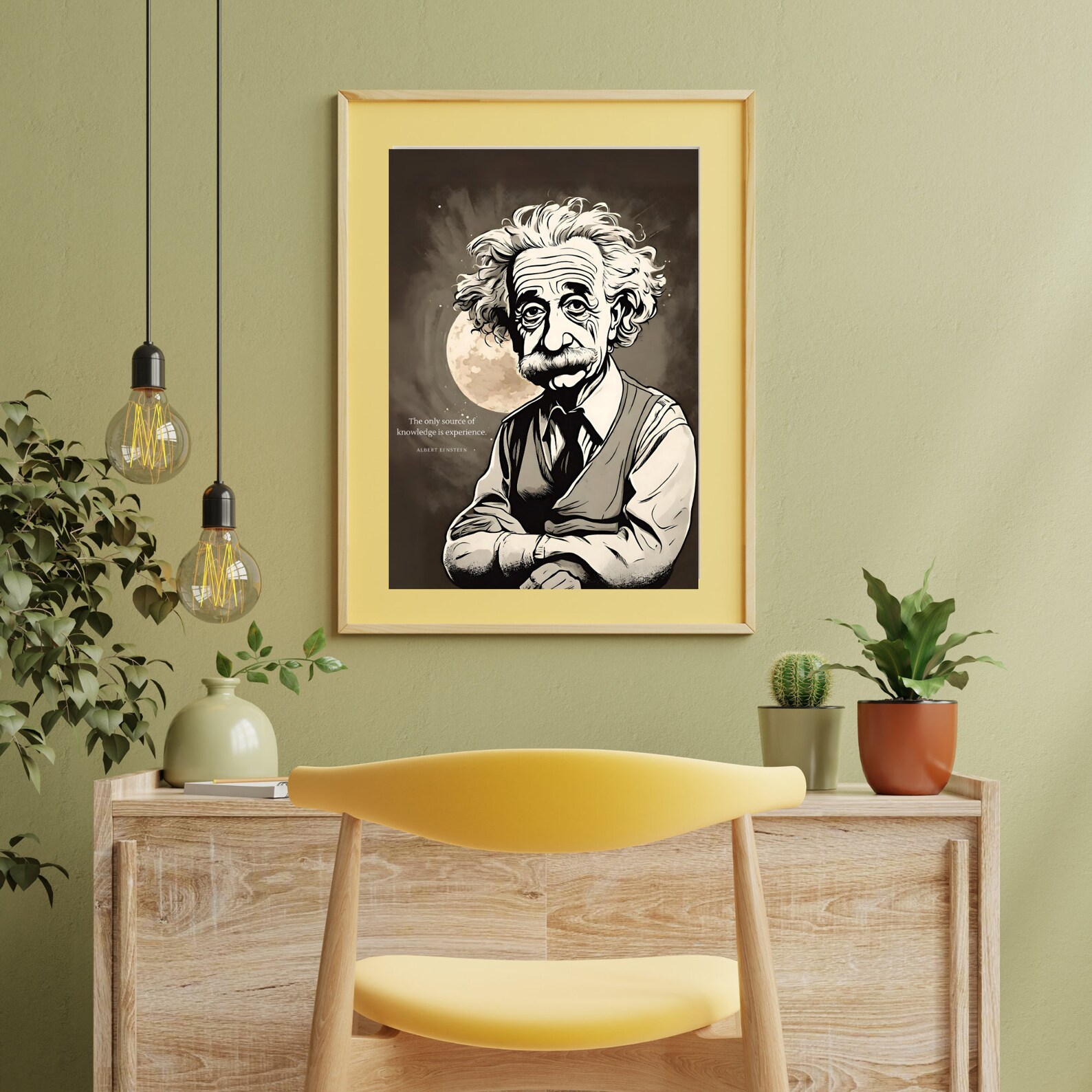 Einstein Quote Vintage Poster, Albert Einstein Famous Quotes, Albert ...