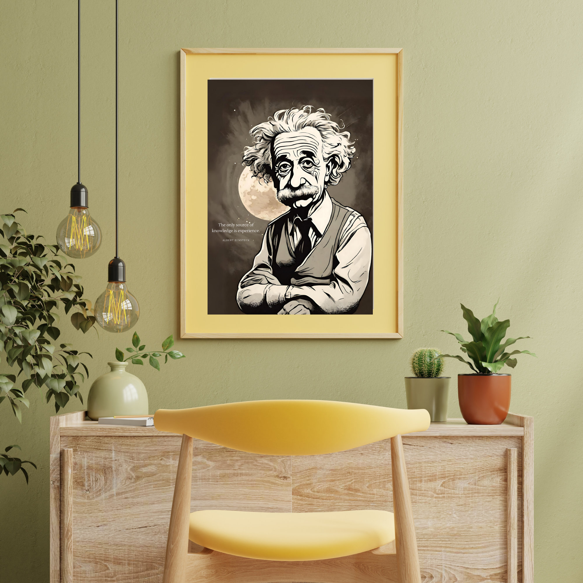 Einstein Quote Vintage Poster, Albert Einstein Famous Quotes, Albert ...