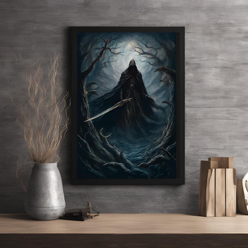 Nazgûl Poster, Nazgûl Illustration, Sauron Art, Dark Lord Art, Lord of ...