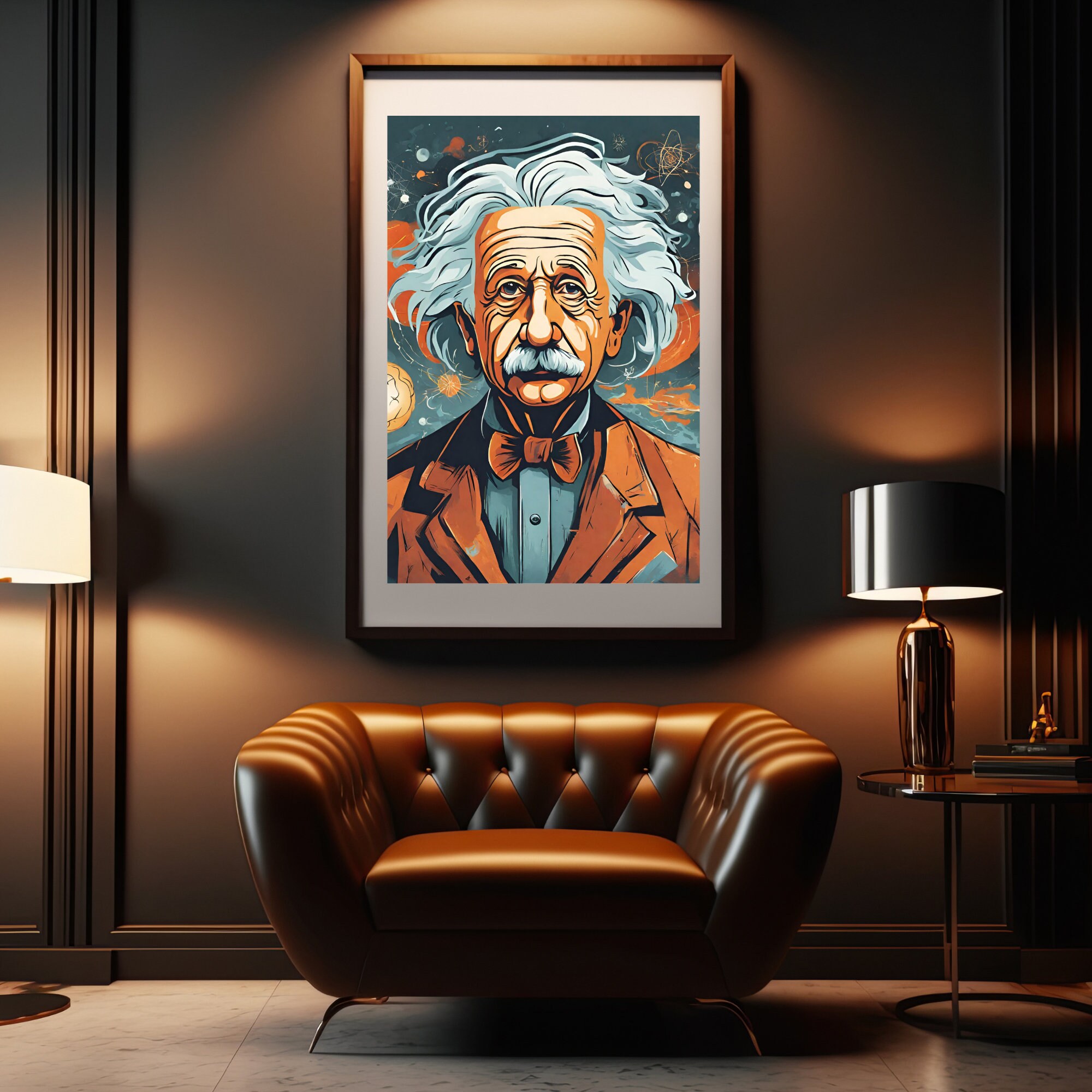 Albert Einstein Printable Art,einstein Poster, Einstein Figure ...