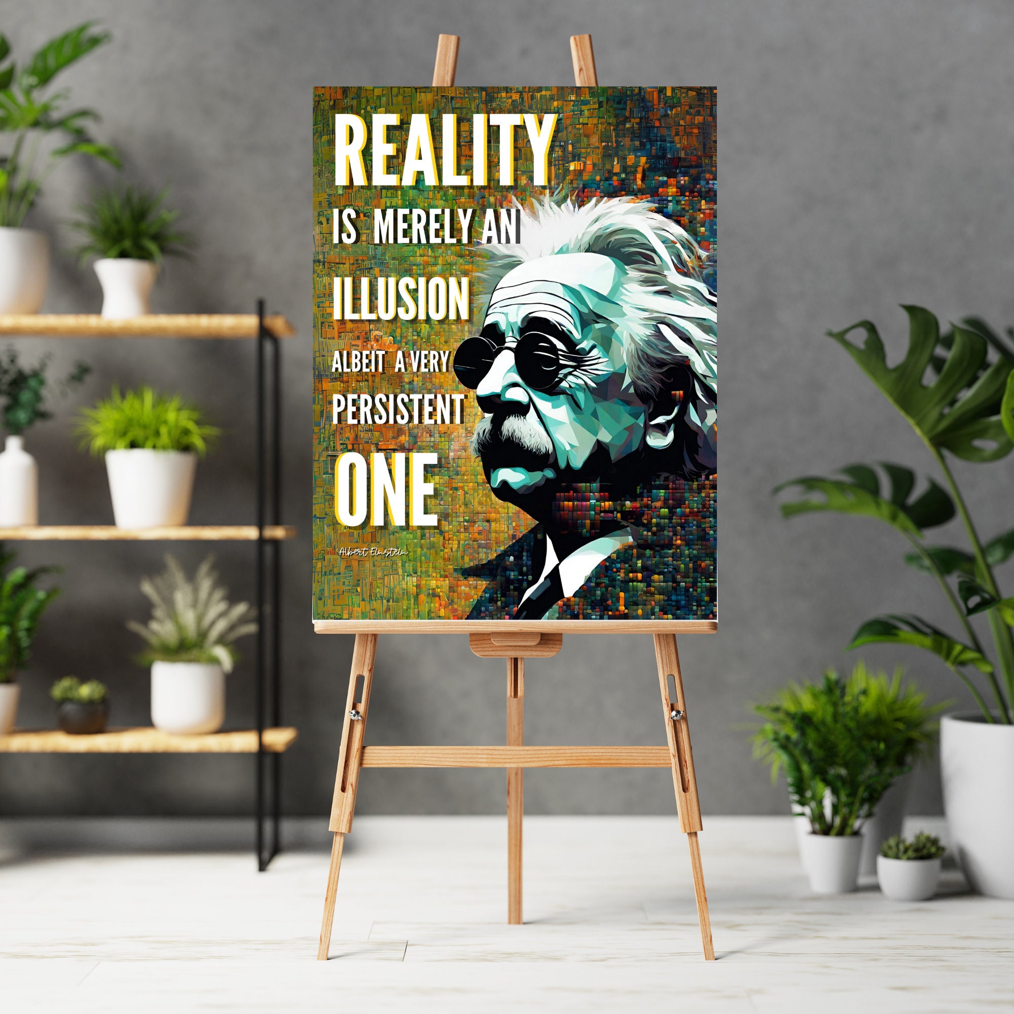 Albert Einstein Quote Poster, Einstein Large Poster, Einstein Quotes ...