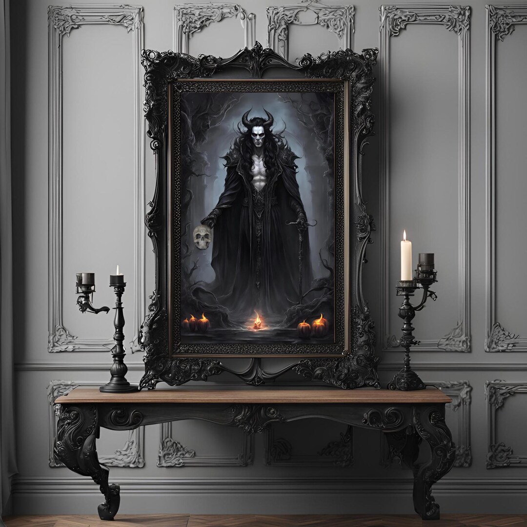 Hades Poster, Gothic Hades Art, Dark Art, Greek Gods, Dark Academia ...