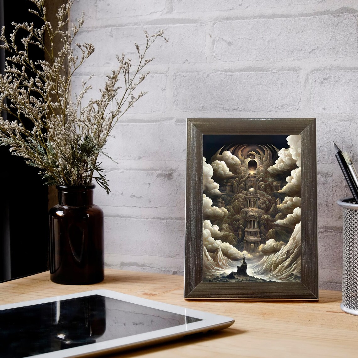 Olympus Tartarus Poster, Greek Mythology Art, Ancient God's Decor ...