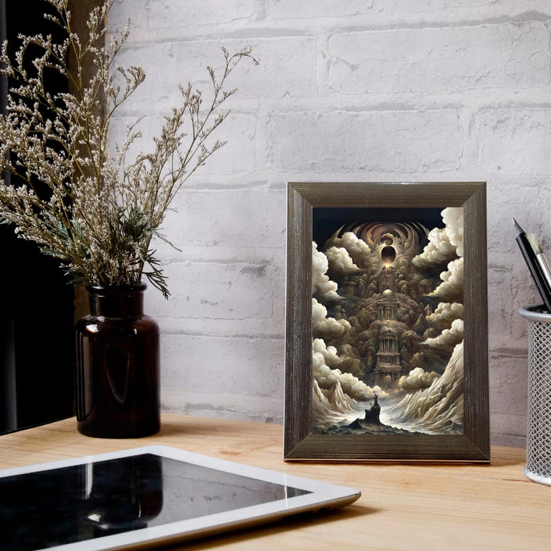 Olympus Tartarus Poster, Greek Mythology Art, Ancient God's Decor ...