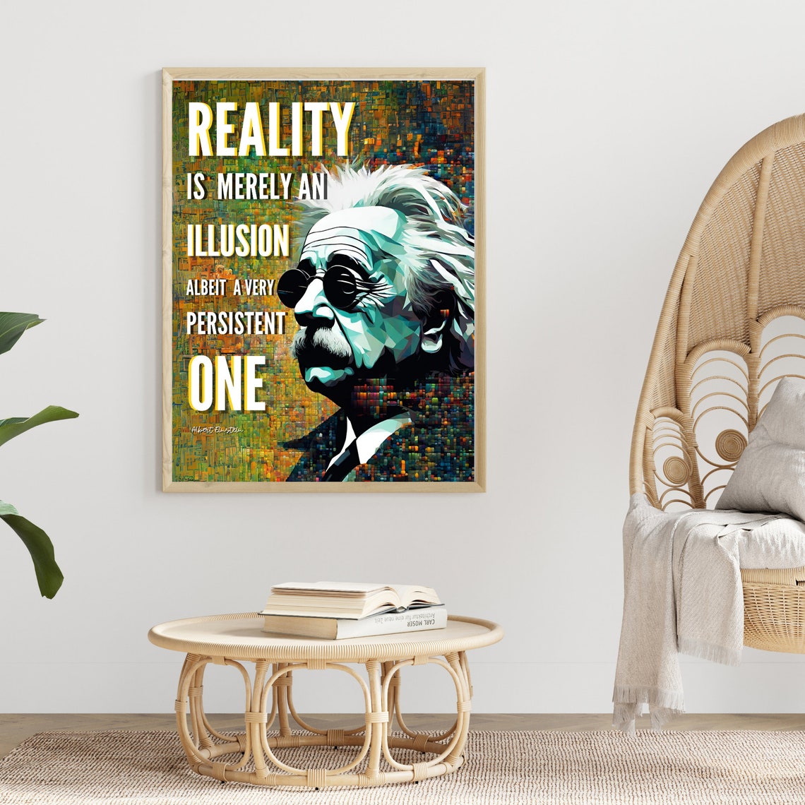 Albert Einstein Quote Poster, Einstein Large Poster, Einstein Quotes ...