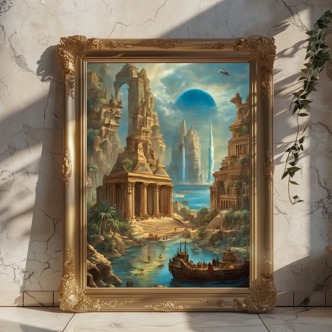 Lemuria & Mu Poster | Lost Continent of the Pacific | Esoteric Art ...