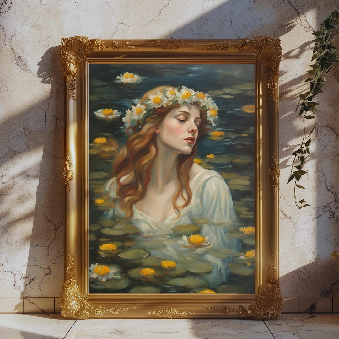Ophelia Digital Poster, Shakespeare Ophelia Wall Art, Dark Academia ...