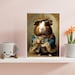 Victorian Guinea Pig Digital Poster, Guinea Pig Wall Art, Regal Animal ...