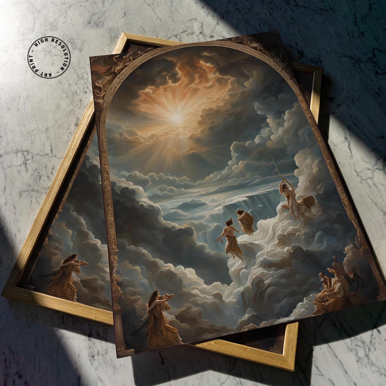 Olympus Tartarus Poster: Greek Gods Ai-enhanced Wall Art (digital ...