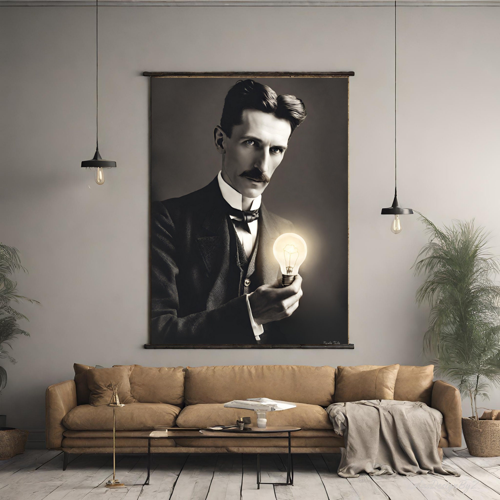 Nikola Tesla Poster, Nikola Tesla Print, Tesla Invention Poster, Tesla ...
