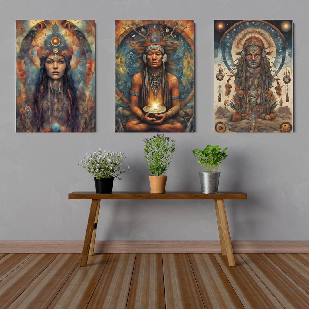 Journey to the Soul: Mystical Shamanic Wall Decor Spiritual Shamanic ...