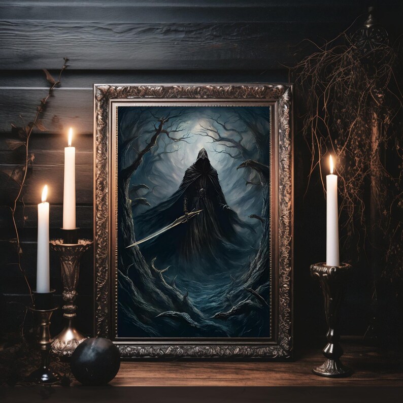 Nazgûl Poster, Nazgûl Illustration, Sauron Art, Dark Lord Art, Lord of ...