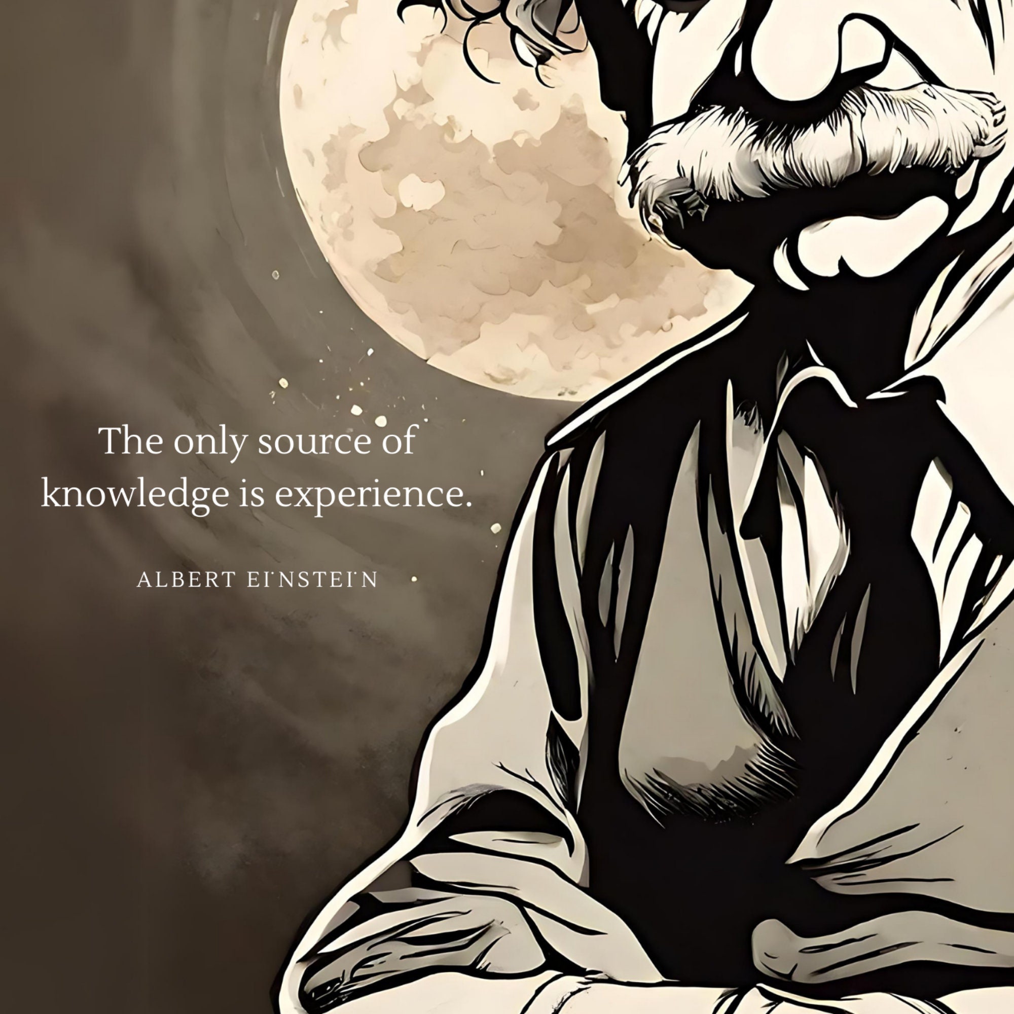 Einstein Quote Vintage Poster, Albert Einstein Art, Famous Quotes ...