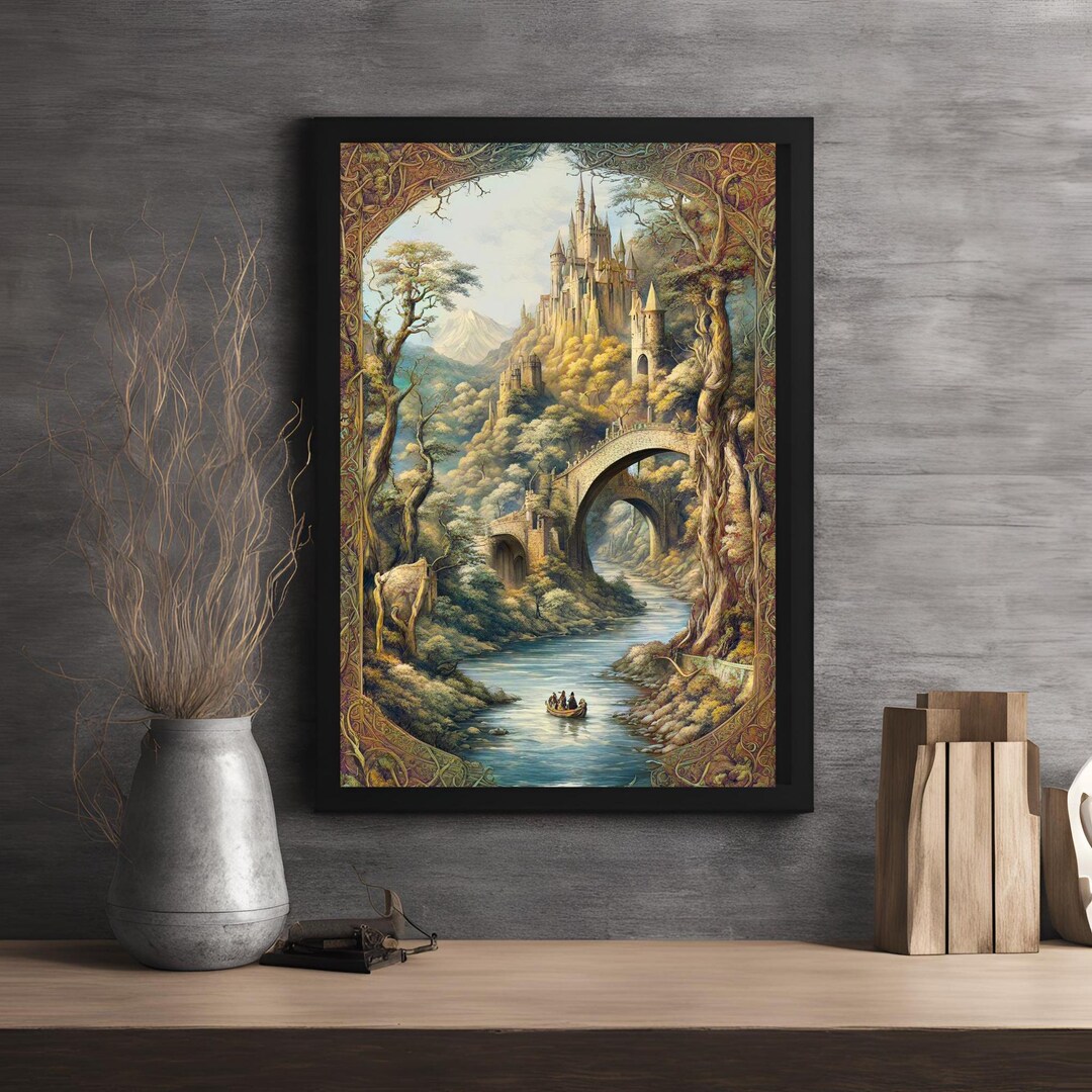 Middle Earth Wall Art Print, Middle Earth Wall Decor, Elven Kingdoms ...