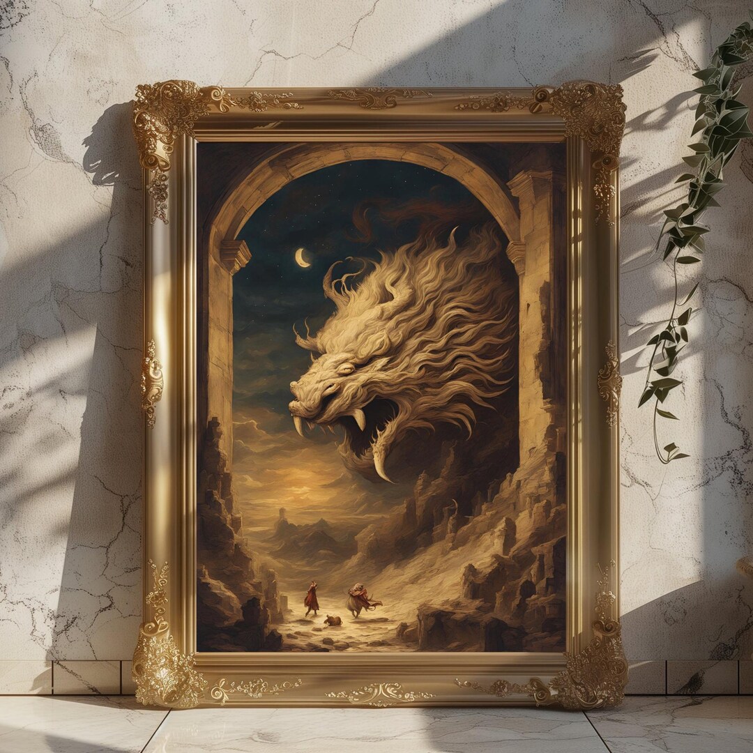 Cerberus Gatekeeper Print, Tartarus Myth Art, Vintage Cerberus Poster ...