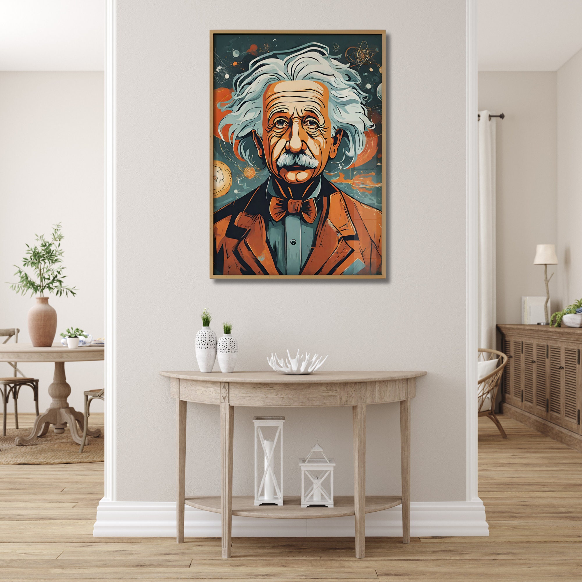 Albert Einstein Printable Art,einstein Poster, Einstein Figure ...