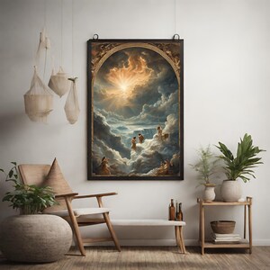Olympus Tartarus Digital Poster - Greek Mythology Art - Ancient Gods ...
