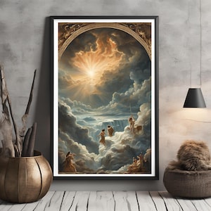 Olympus Tartarus Digital Poster - Greek Mythology Art - Ancient Gods ...