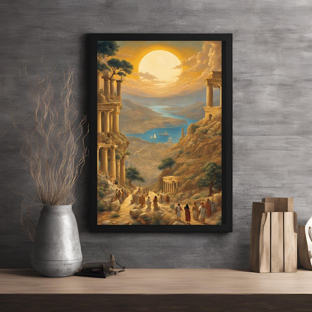 Ancient Greek City of Thebes Art Print (digital Download) - Etsy