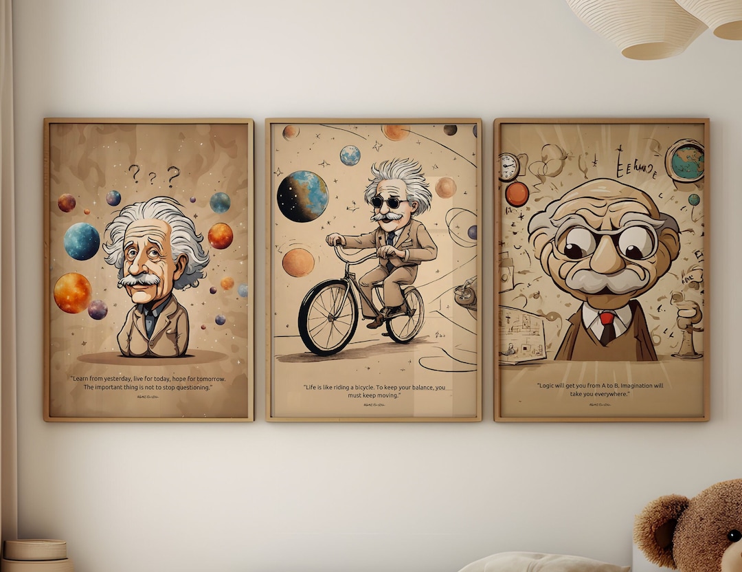 EINSTEIN POSTER SET Albert Einstein Quotes Albert Einstein Quote ...