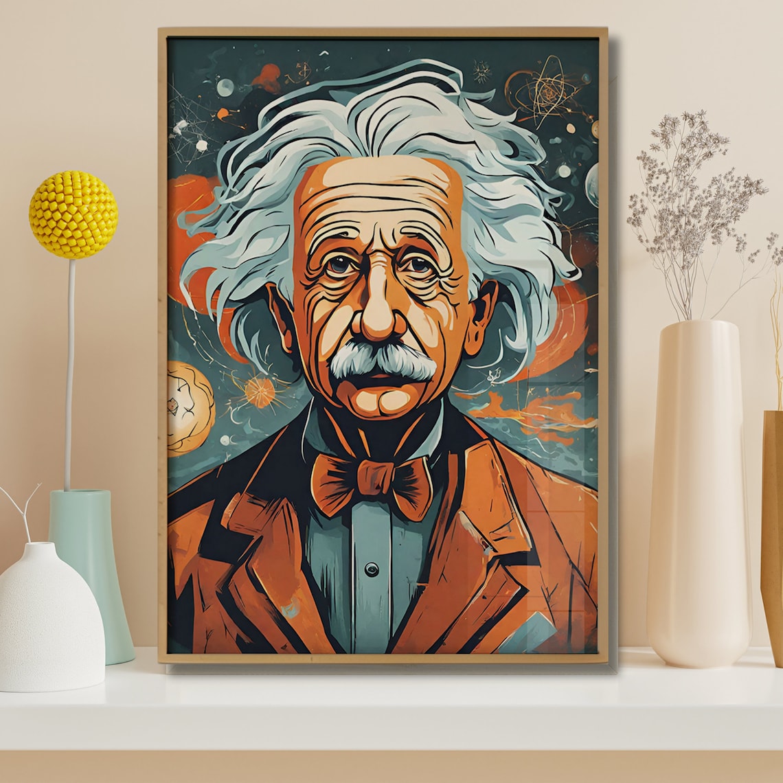 EINSTEIN Poster Albert Einstein Poster Print Science Lover Gift Albert ...