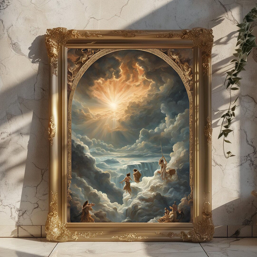 Olympus Tartarus Poster Greek Mythology Art Ancient Gods Decor Hades ...