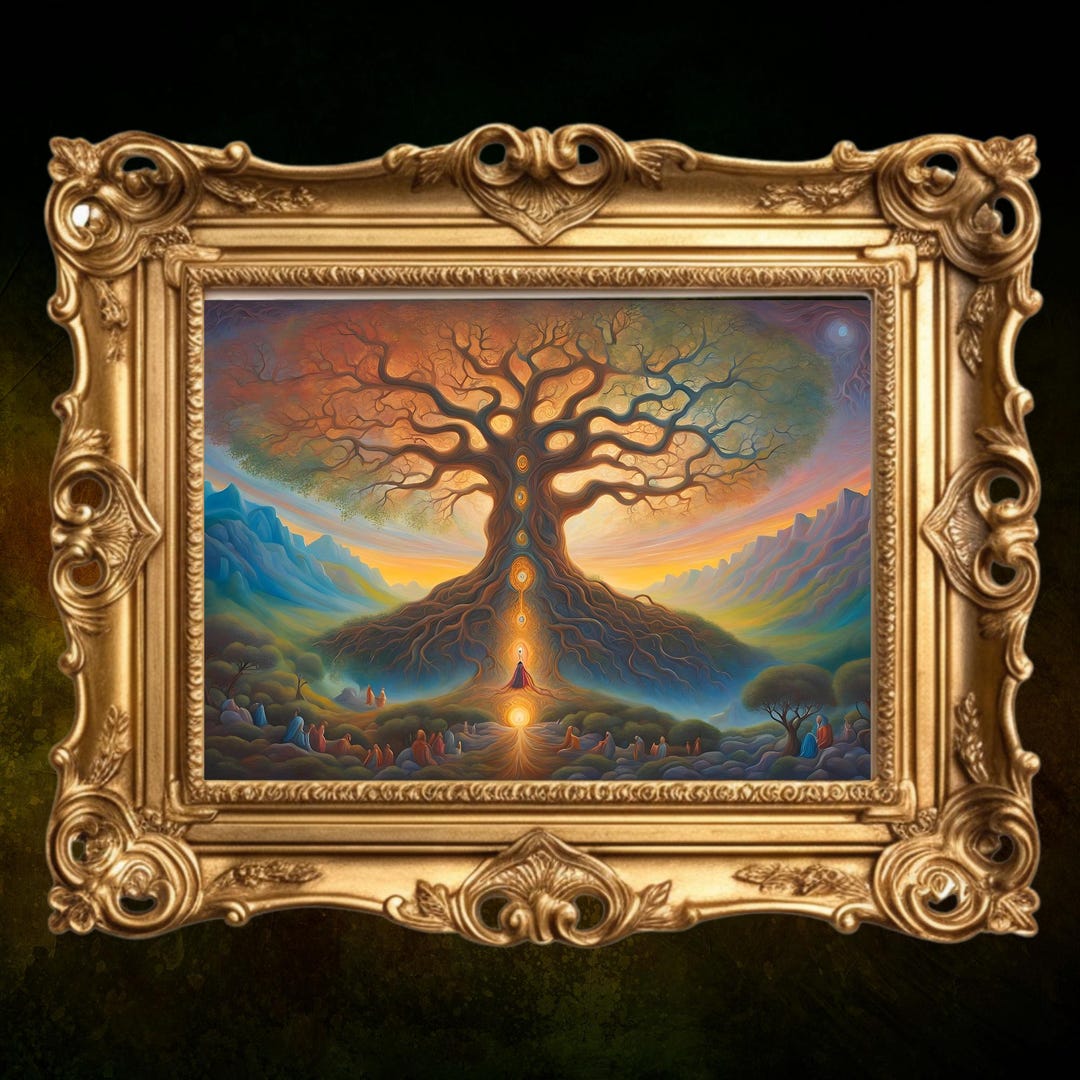Yggdrasil Tree of Life Print: Shamanic Journey Art (digital Download ...