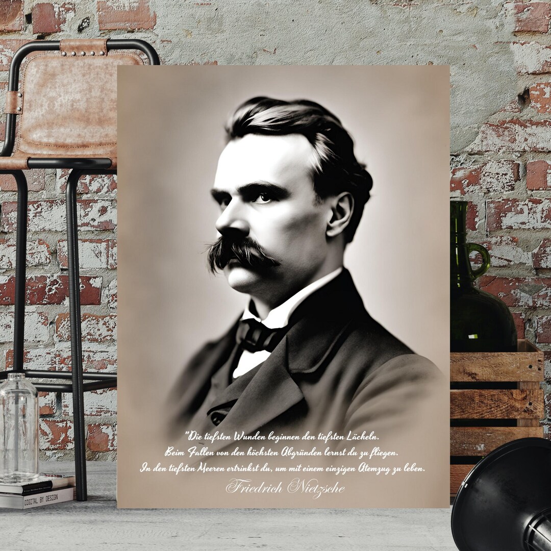 Nietzsche Quote Digital Poster, Friedrich Nietzsche Wall Art ...