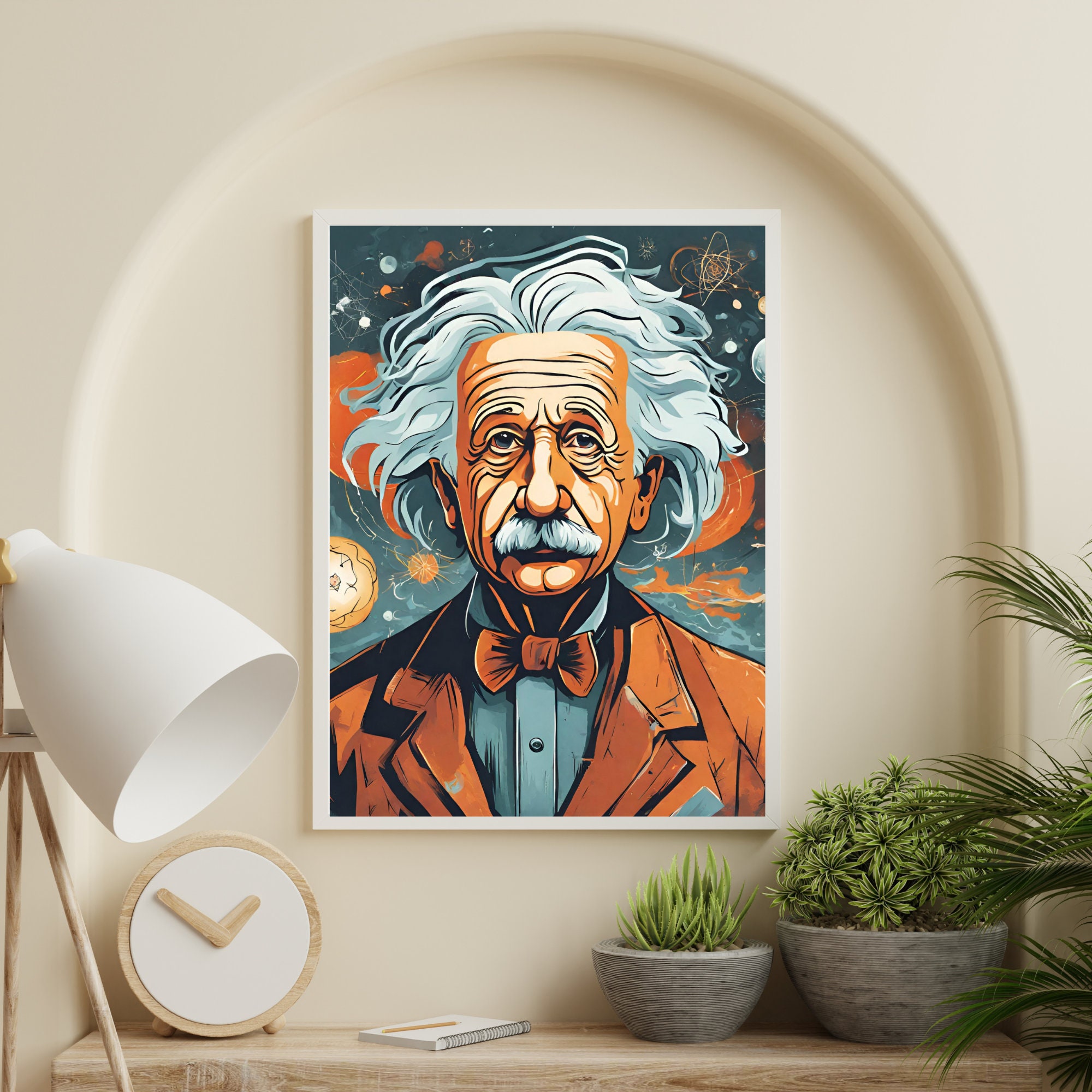 Albert Einstein Printable Art,einstein Poster, Einstein Figure ...