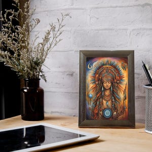 SHAMAN Poster, Ayahuasca Ritual Art, Printed Poster of Spiritual Jungle ...