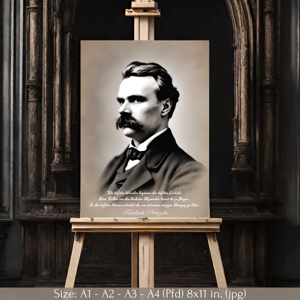 Nietzsche Poster - Etsy