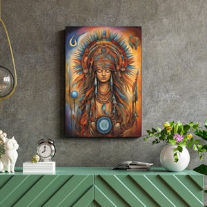 SHAMAN Poster, Ayahuasca Ritual Art, Printed Poster of Spiritual Jungle ...