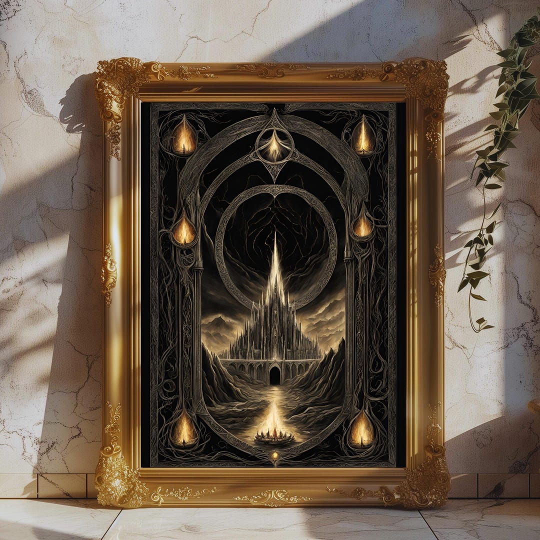 Angband Art Print - LOTR Wall Art, Lotr Poster, Lotr Gift, LOTR Art ...