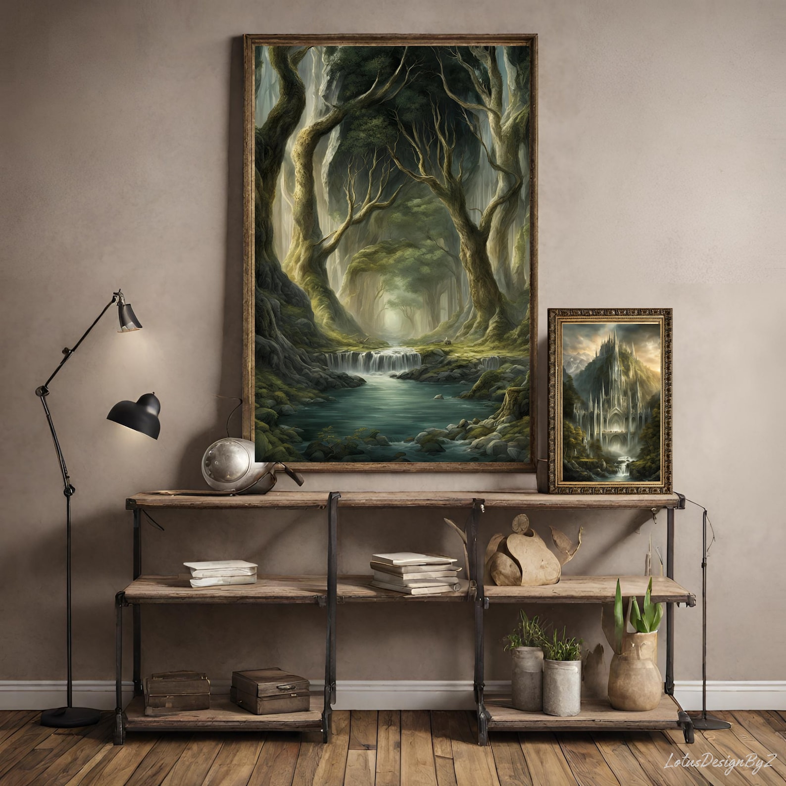 Lothlorien Poster Set: Elven Kingdoms Middle Earth Art (digital ...