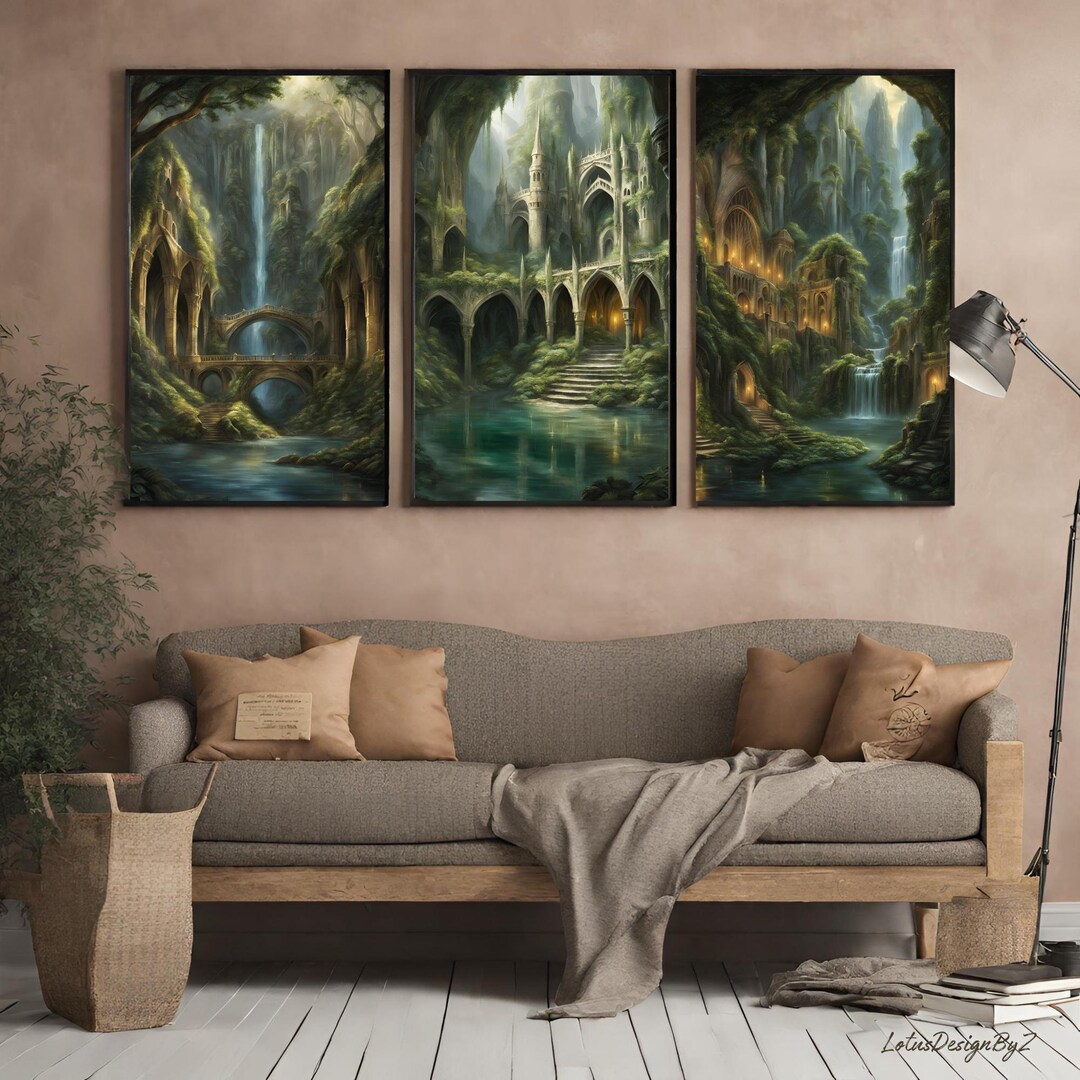 Nargothrond LOTR Digital Poster Set, the Lord of the Rings Poster ...