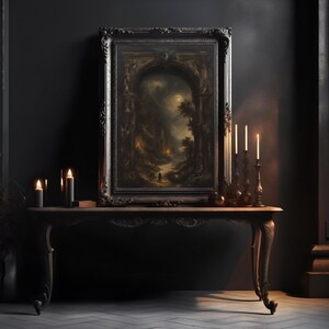 Tartarus Gate Art Print: Dark Greek Mythology Painting (digital ...