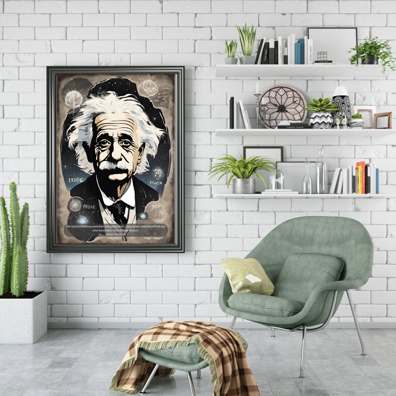 Albert Einstein Zitat Poster, Albert Einstein Wandkunst, Einstein Bild ...