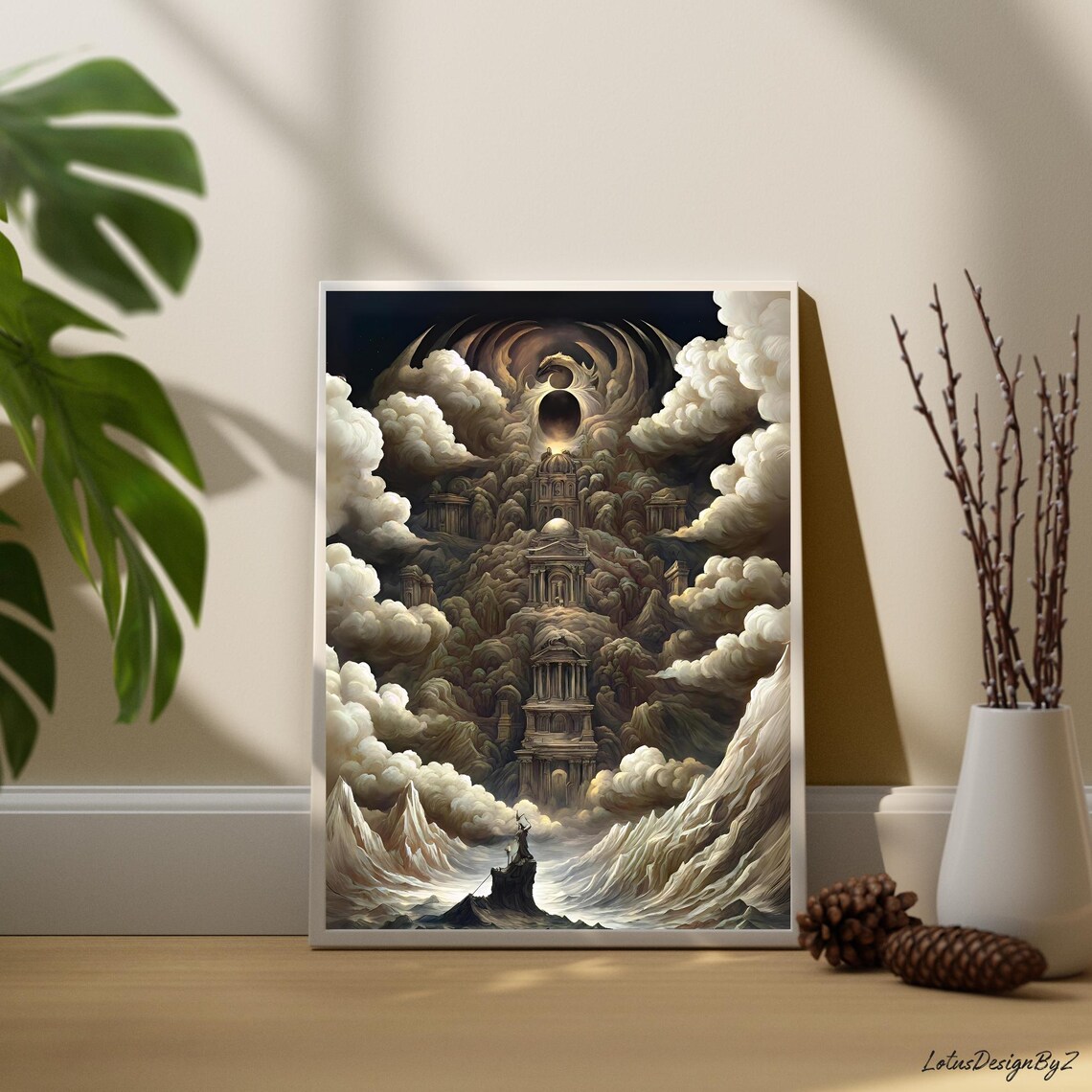 Olympus Tartarus Poster, Greek Mythology Art, Ancient God's Decor ...
