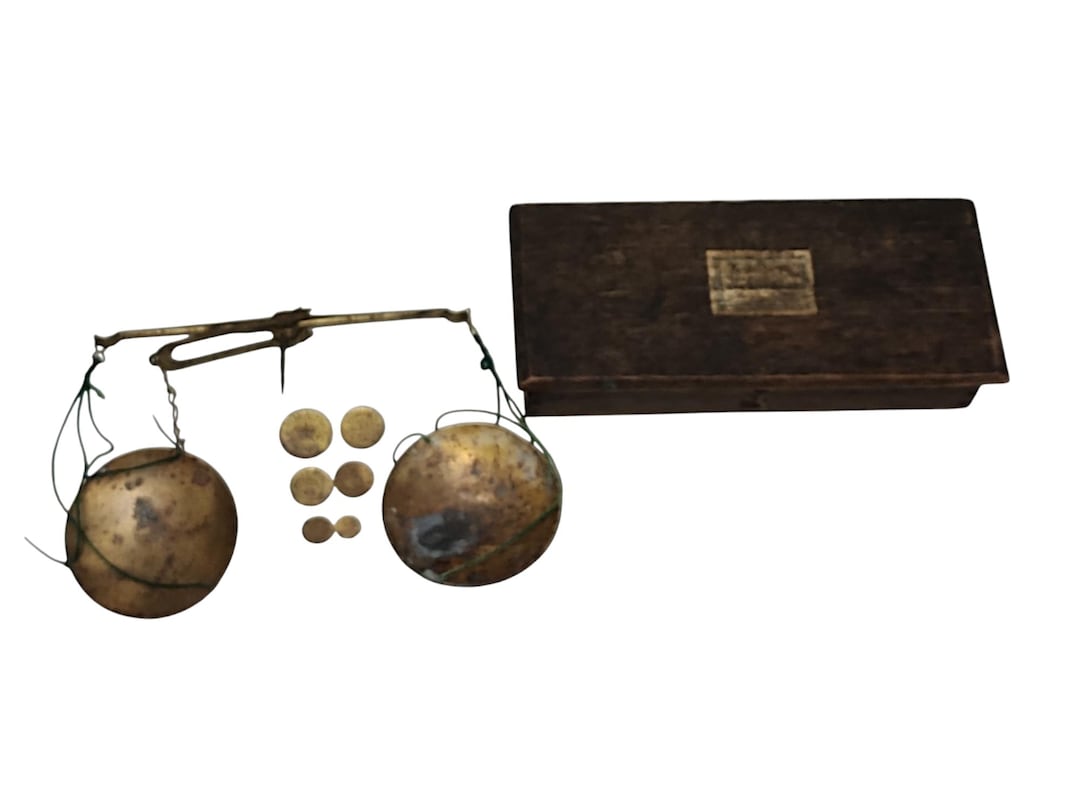 Early 1800s Apothecary Scale With Scruple and Drachma Weights - Etsy