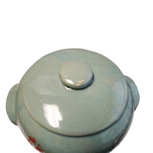 Vintage Western Stoneware Lidded Bean Pot - Etsy