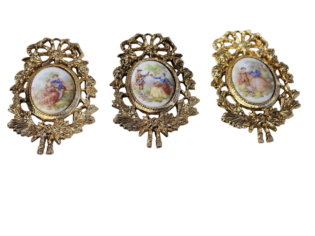Fragonard West German Trio of Cameos - Etsy
