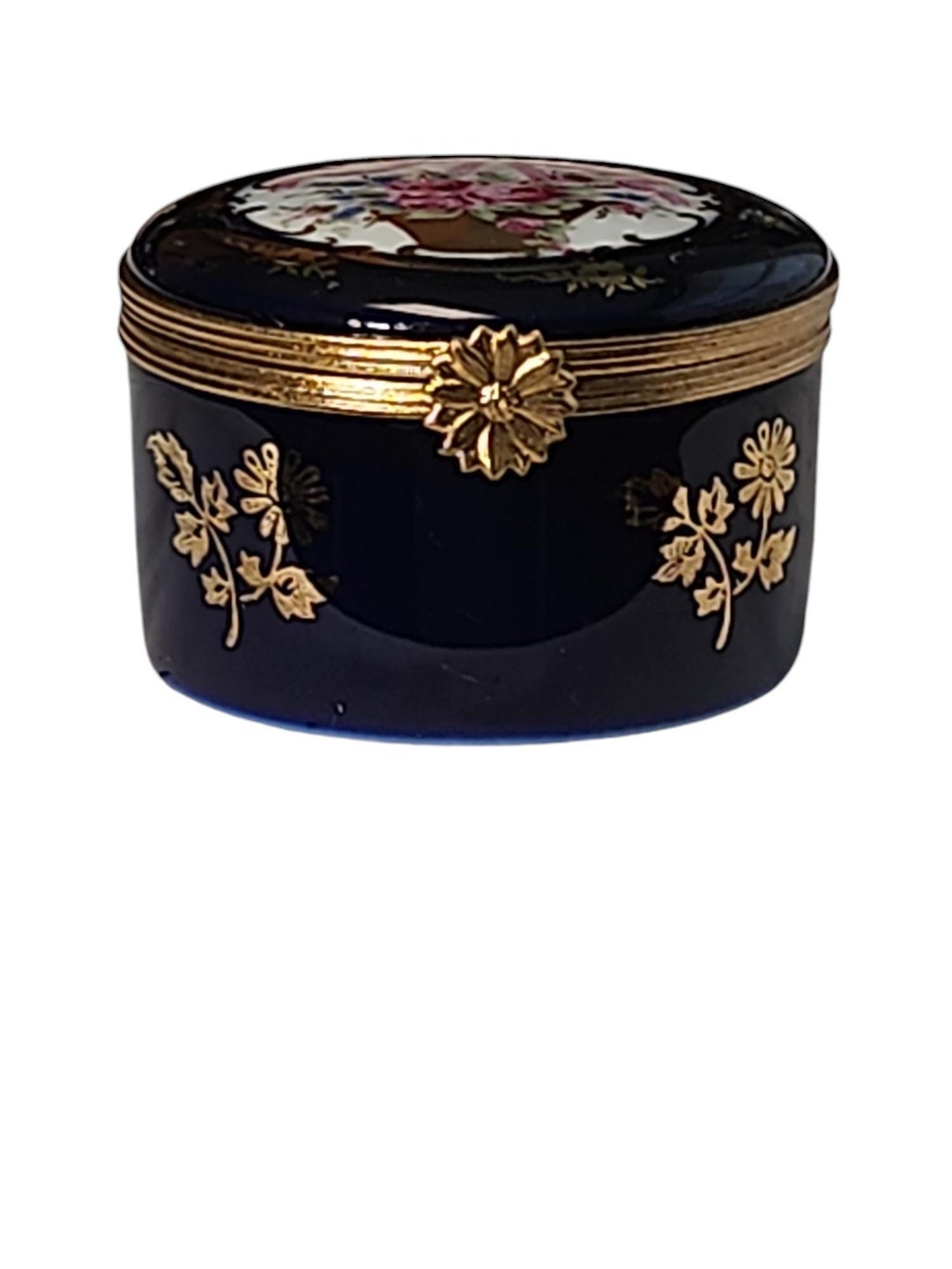 Vintage Limoges Castel Floral Trinket Box - Etsy